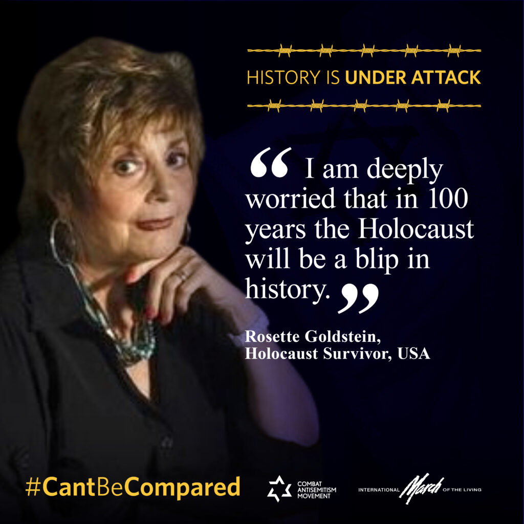 “I am deeply worried that in 100 years the Holocaust will be a blip in ...